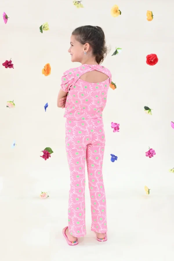 LoFff flared broek met bloemenprint (Broeken/leggings/Jeans, Meisjes ...